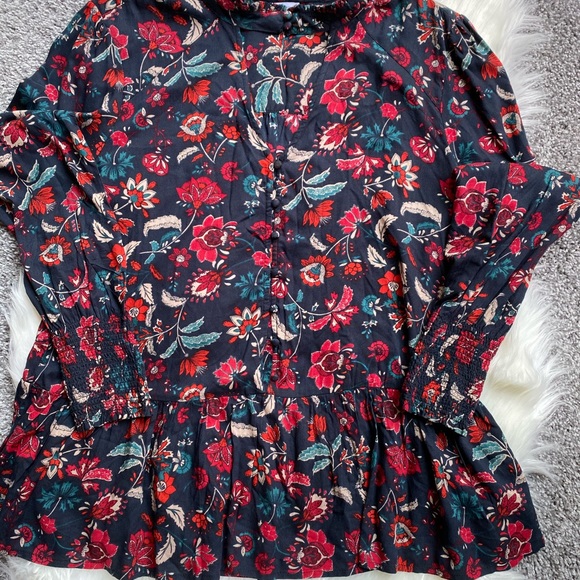 William Rast | Tops | William Rast Ramsey Choker Peasant Blouse Floral ...